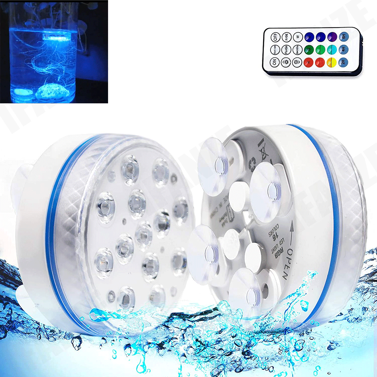 Submersible LED Lights, Full Waterproof Pool Lights for Inground Pool ...