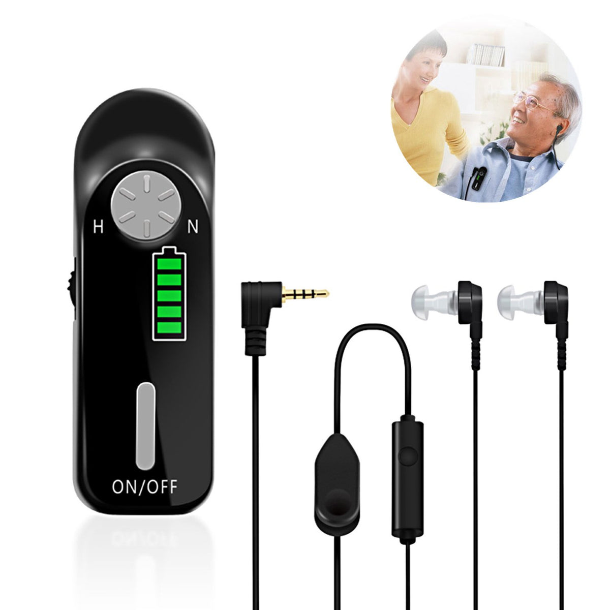 Hearing Aids for Ears, Clip-on Rechargeable Hearing Device for Seniors ...