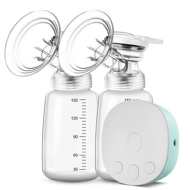 Electric Breast Pump Rechargeable Double Pumps Portable Powered Breast ...
